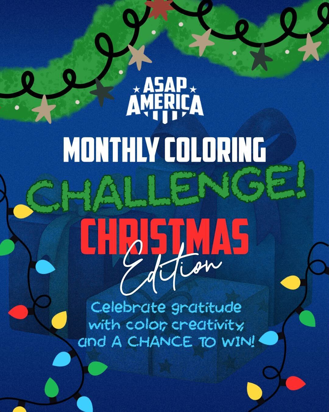 ASAP Christmas Coloring Page - December 2025 - ASAP America